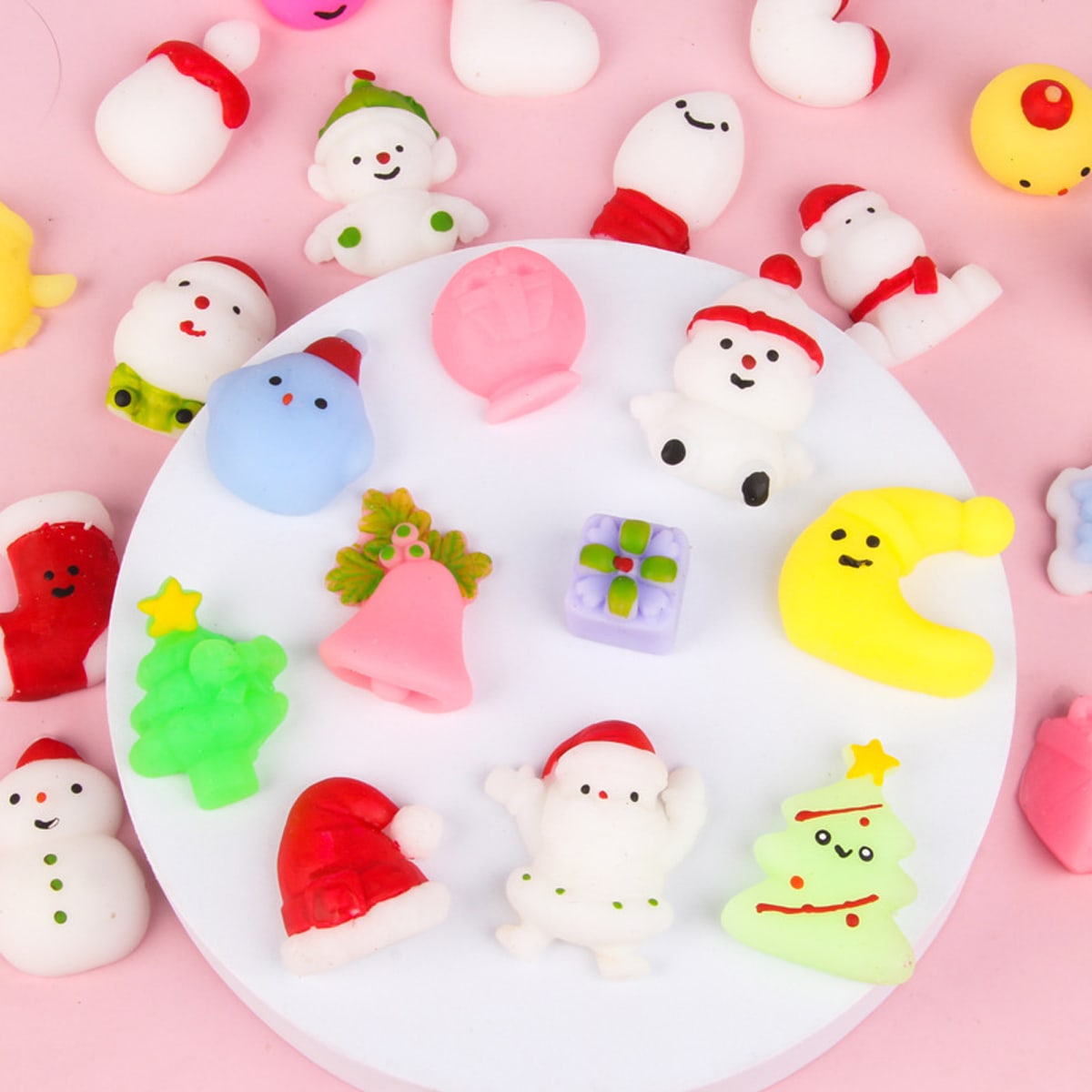 Christmas Mochi Squishy Toys Kawaii Squishies Christmas Stocking ...