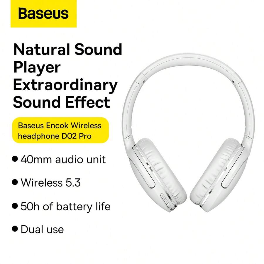 Auriculares inalámbricos Bluetooth Baseus D02 Pro HIFI estéreo ...