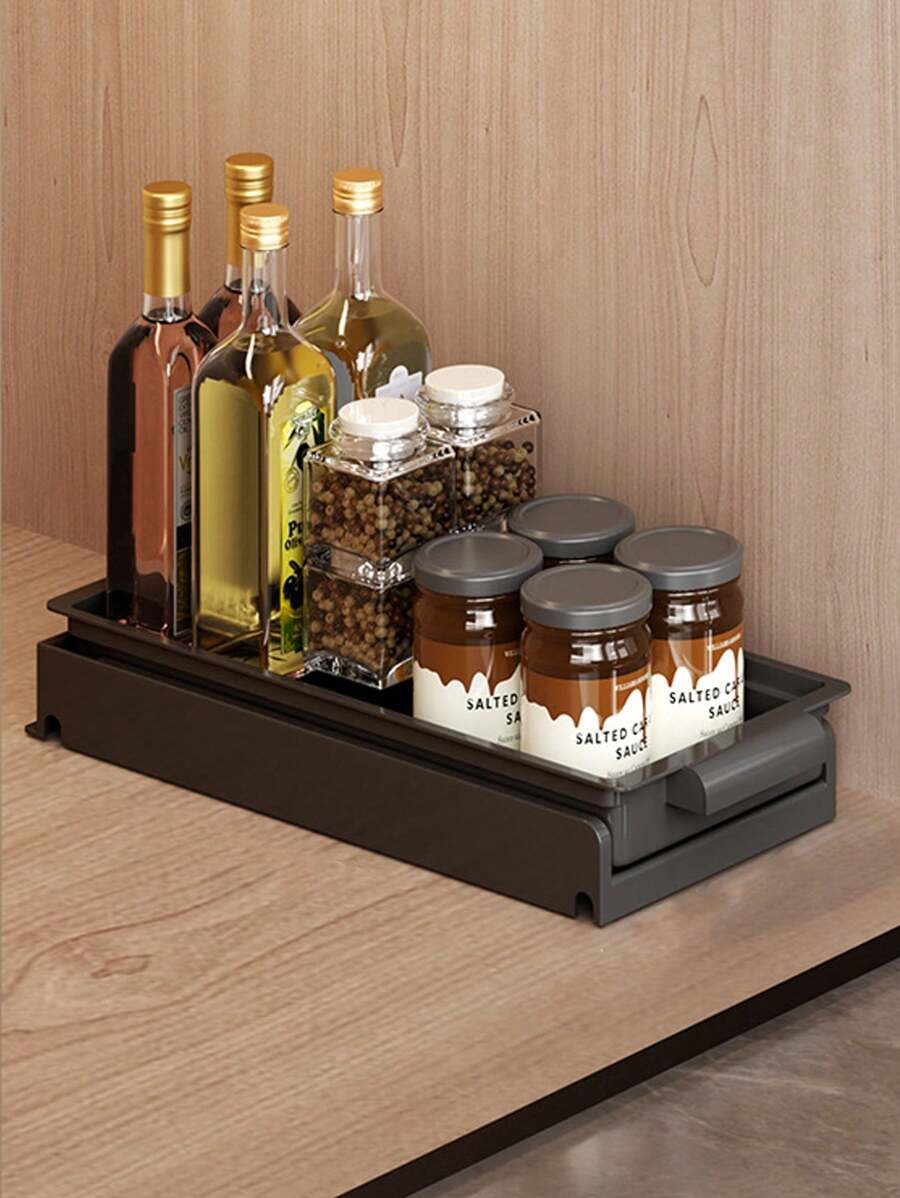 1PC Drawer Bowl Dish Storage Rack Pull Out Dish Tray Rack Sink Storage ...