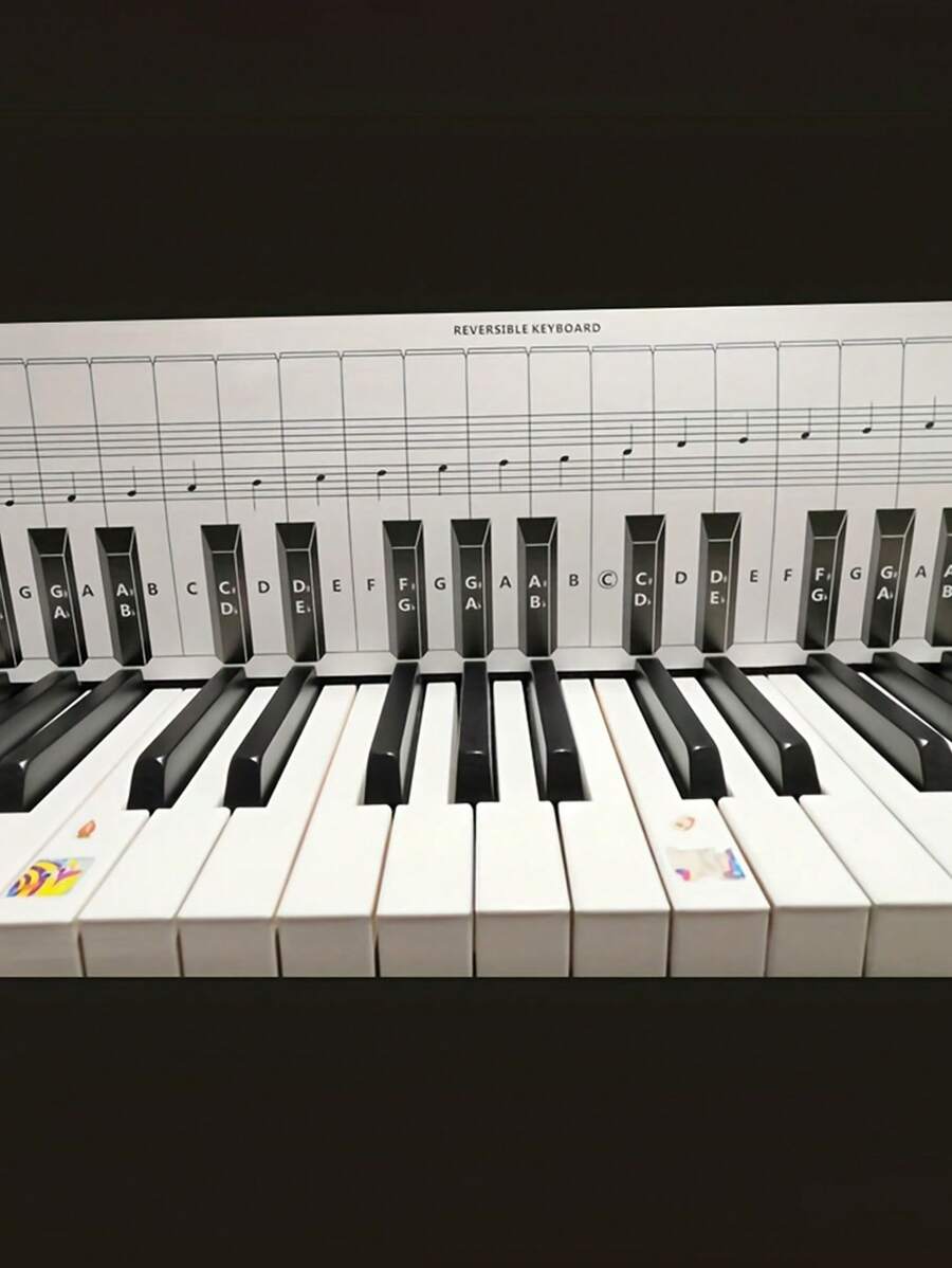1pc Portable Piano Keyboard Practice Chart For 88 Keys, 1:1 Standard ...