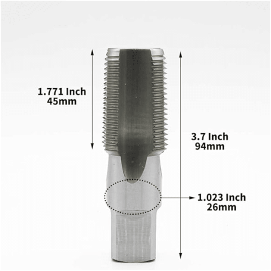 1"-11-1/2 Npt Tapered Pipe Thread Tap, High Speed Steel Pipe Thread Tap ...