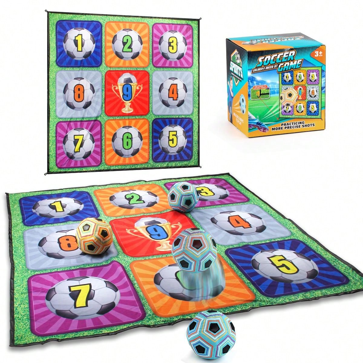 Indoor/Outdoor Soccer Interactive Game Carpet With Grid Scoring System ...