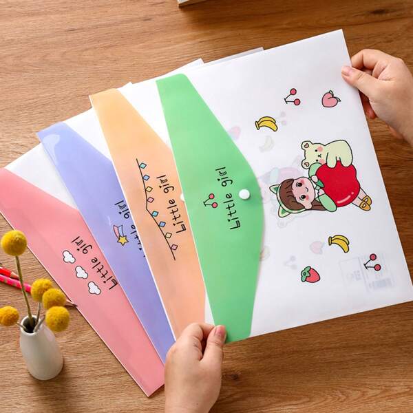 4 Colorful File Bags For Simple And Practical Daily Office Documents ...