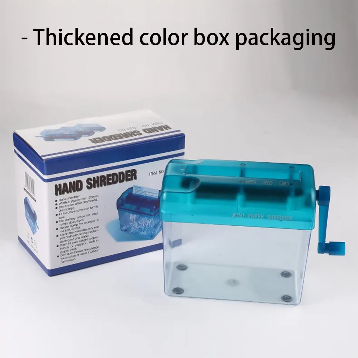 Manual A4 Size Paper Shredder, Portable Hand Crank Cut Paper Machine ...