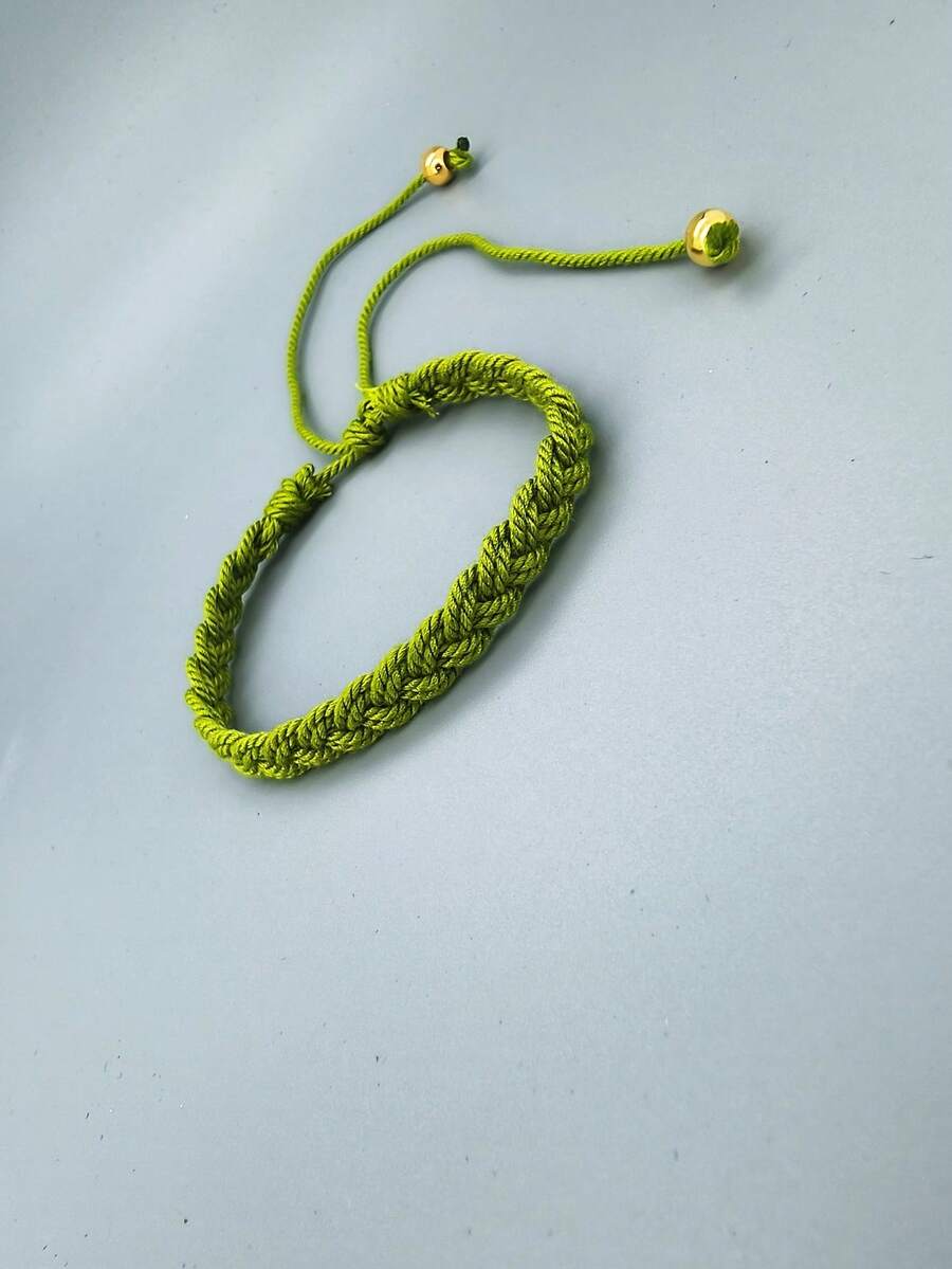 1pc Casual Fashionable Handmade Braided Wave Pattern Bracelet Suitable ...