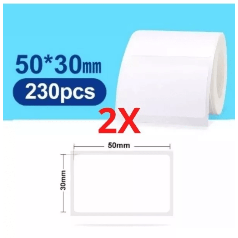 2 Etiqueta 50x30 Niimbot B21 B1 230 Etiquetas P/ Rolo | SHEIN Brasil