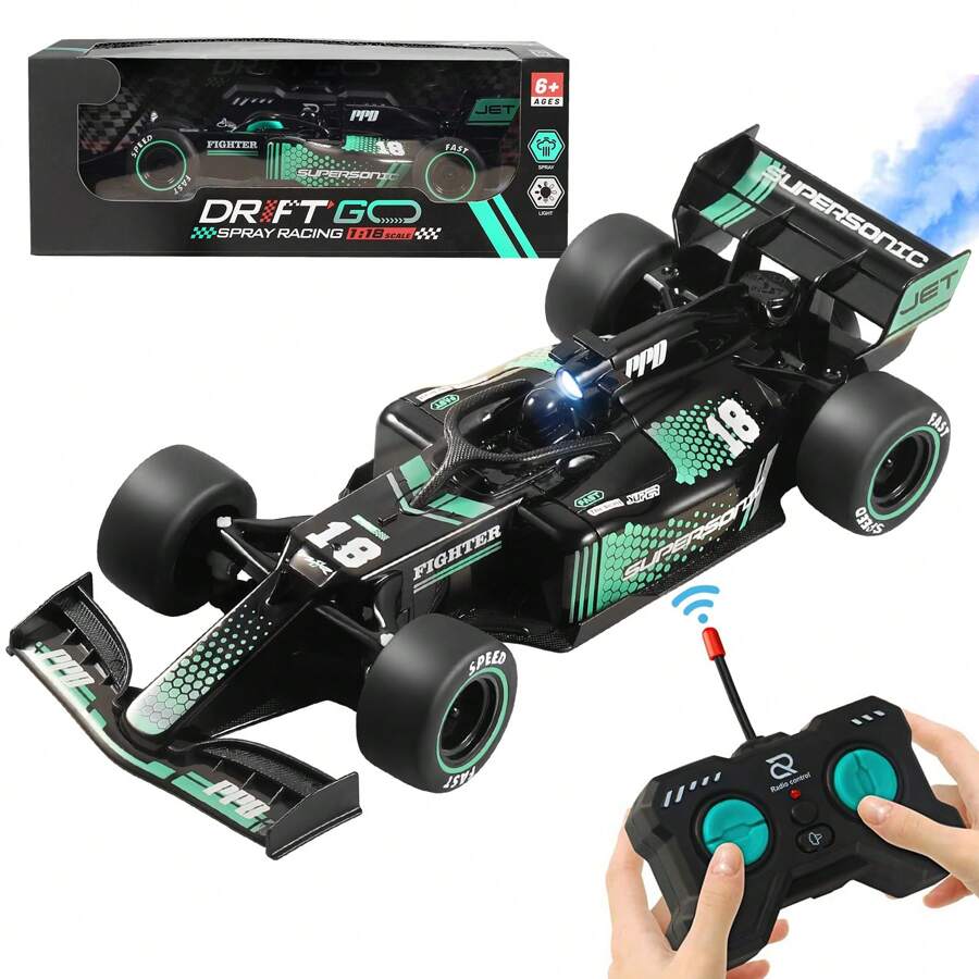 Rc Car Toy With Spray Function, Remote Control Racing Car Model For ...