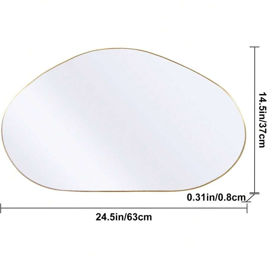 Irregular Wall Mirror, Asymmetrical Mirror Large Unique Vanity Mirror ...