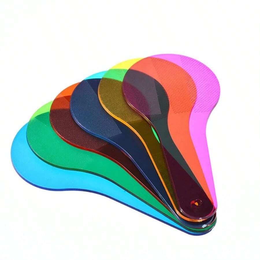 6 PCS/Set Optical Color Filters Student Science Experiment Three ...