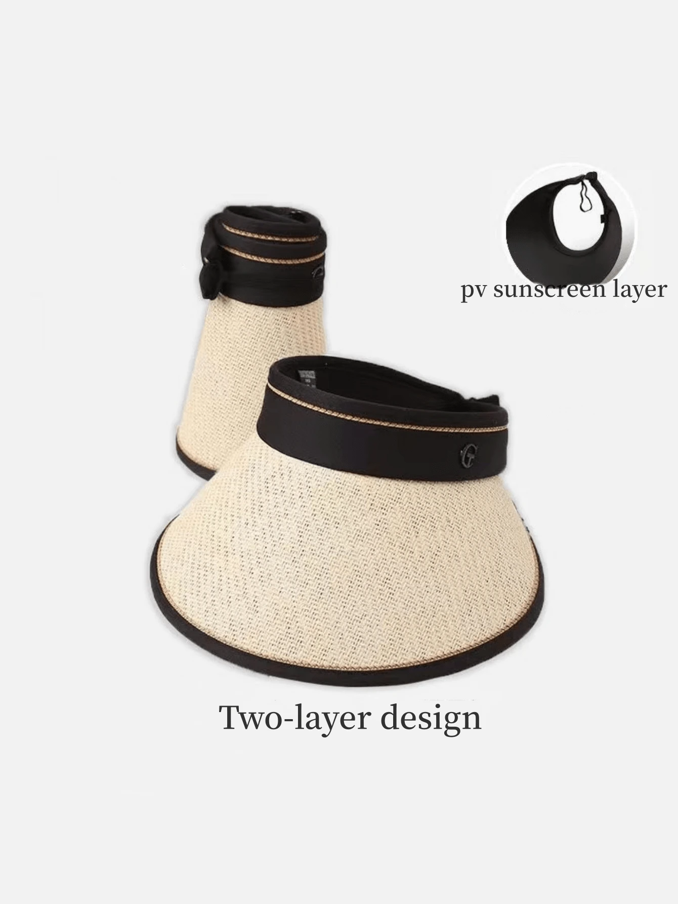 Women Two Tone Sun Protection Boho Visor Hat For Outdoor | SHEIN USA