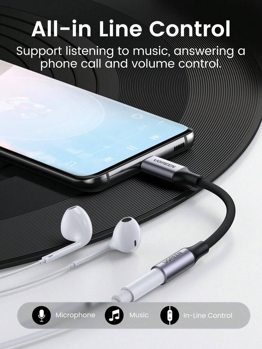 UGREEN USB C To 3.5mm Audio Adapter DAC Chip Compatible With Iphone 15 ...