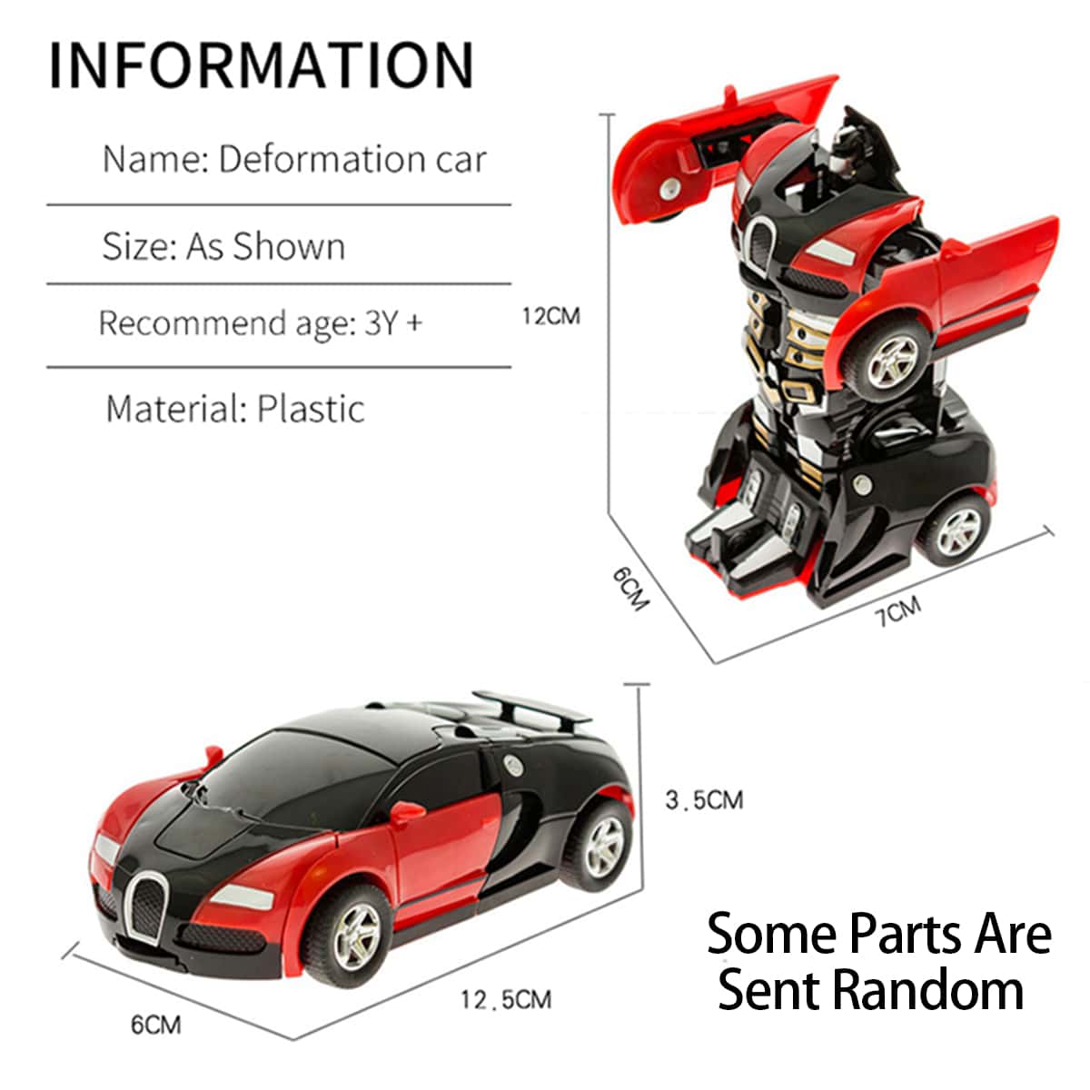 Amazing Transforming Sports Car Deformation Toy - Inertial Sliding Racing Bike - Automatic ...