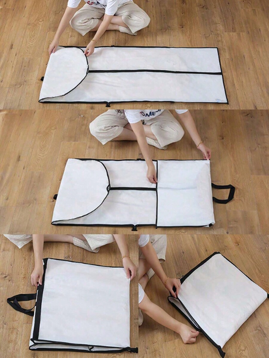 1Pc Portable New White Non-Woven Dress Bag Wedding Dress Bag Long Dress ...