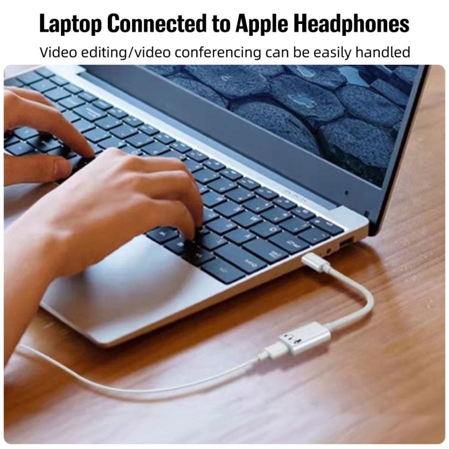 Type C To Lightning Earphone Adapter For IPhone 15 Lightning Audio ...