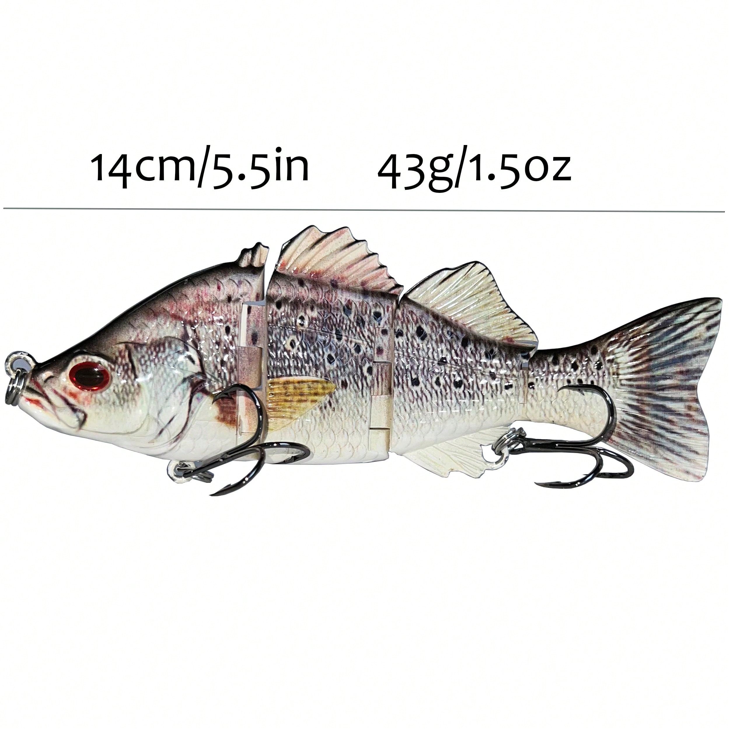 1pc 3d Abs Fishing Lure, Realistic Fish Shaped 4 Segments Hard Bait | SHEIN