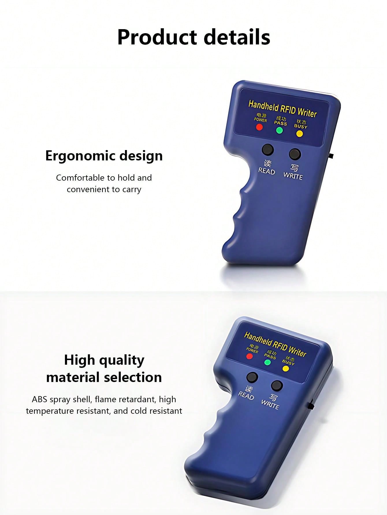 Hid Handheld 125khz Entrance Guard Em4100 Rfid Copier Writer Duplicator Programmer Reader 