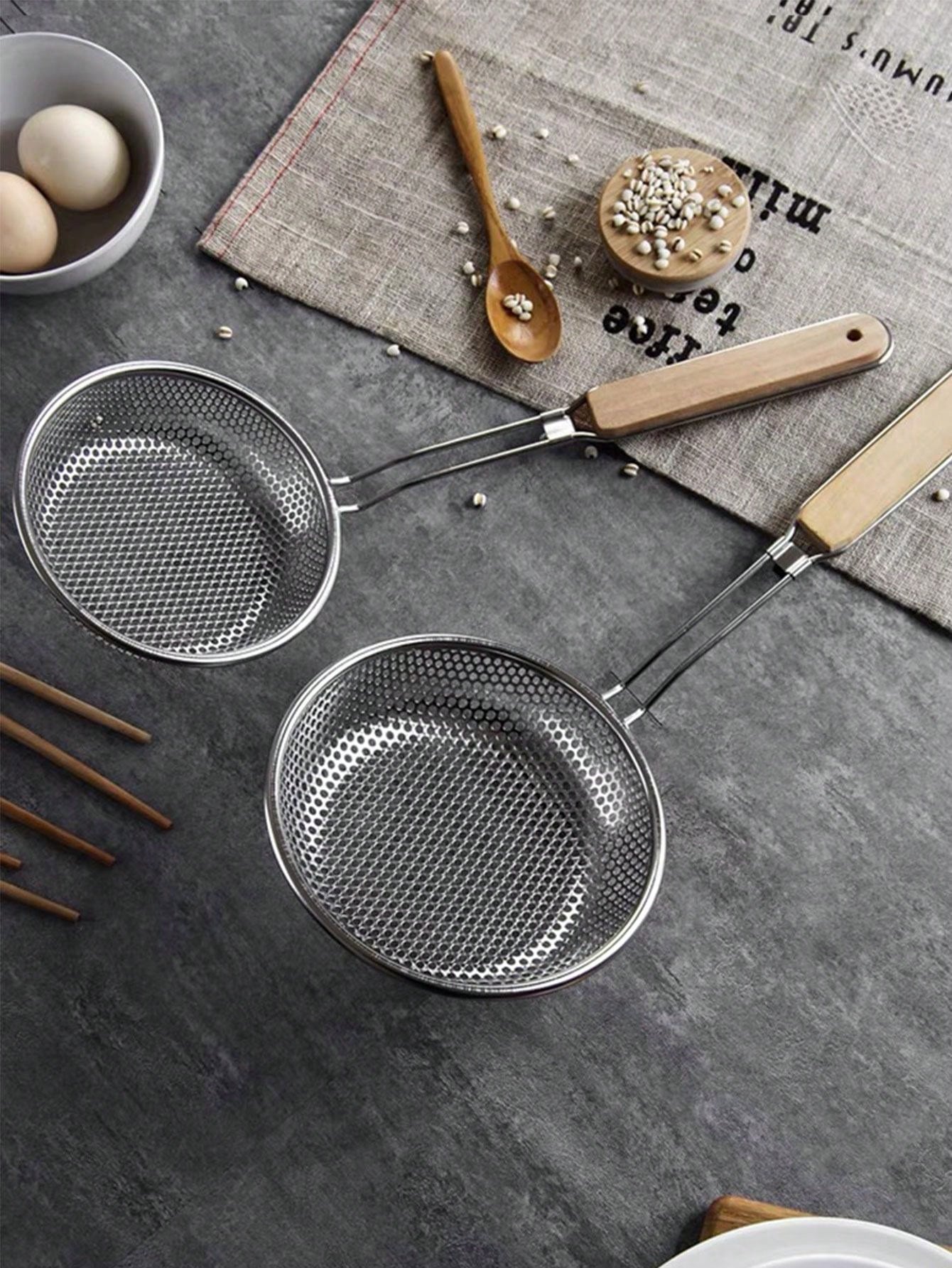 Stainless Steel Small Strainer Spoon With Filter Mesh For Juice, Soy ...
