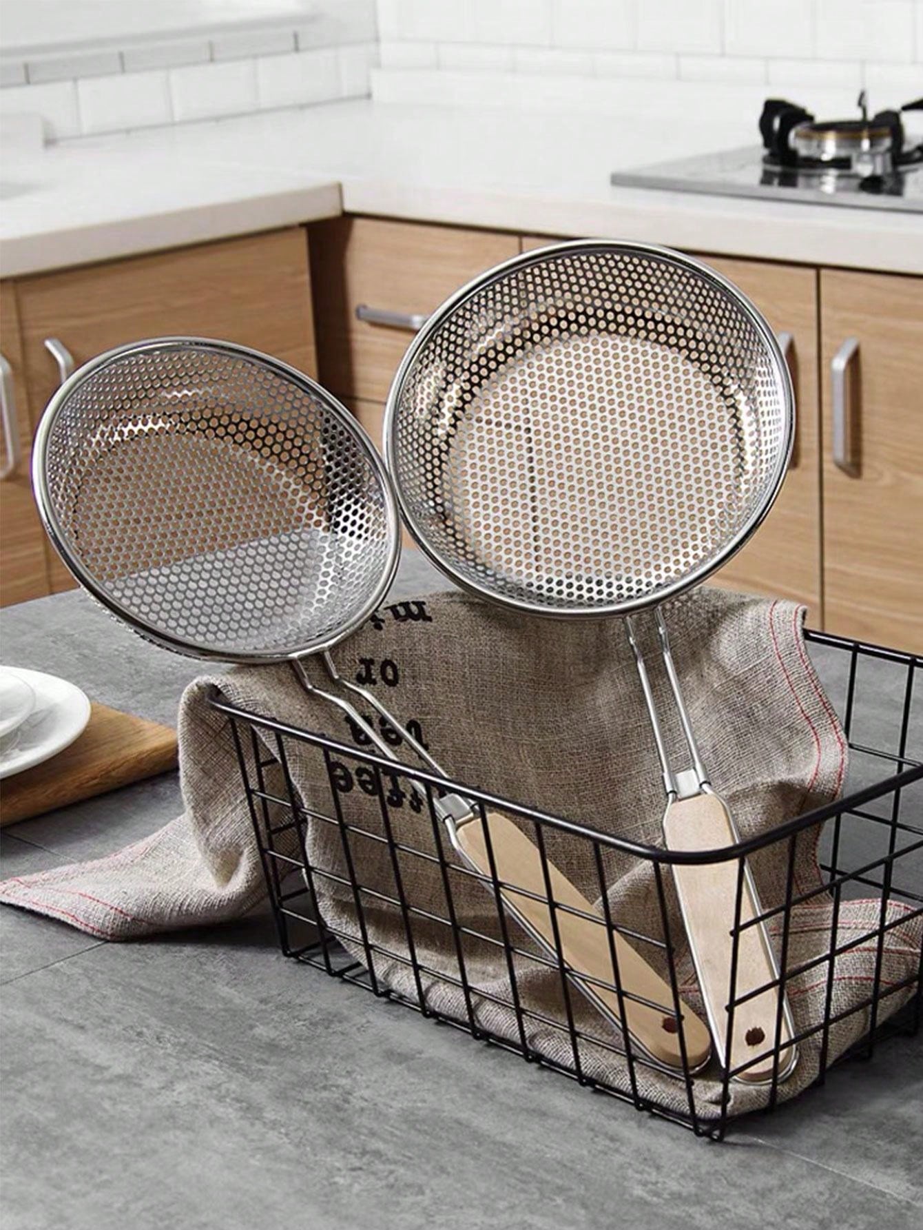 Stainless Steel Small Strainer Spoon With Filter Mesh For Juice, Soy ...