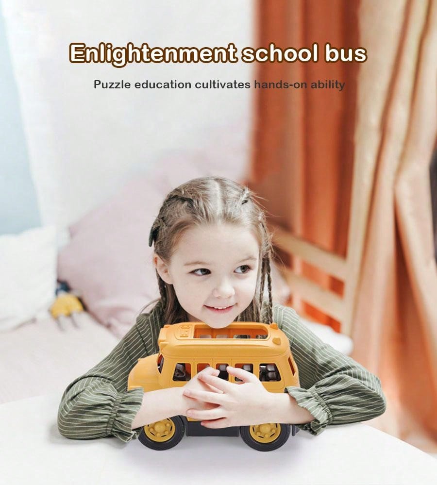 Large Size Inertia-Powered School Bus Toy Model For Early Education ...