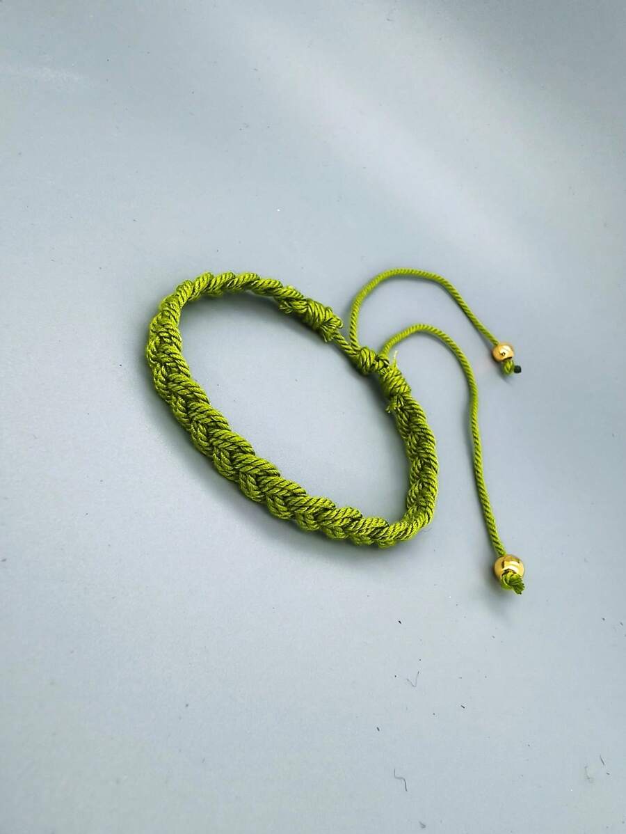 1pc Casual Fashionable Handmade Braided Wave Pattern Bracelet Suitable ...