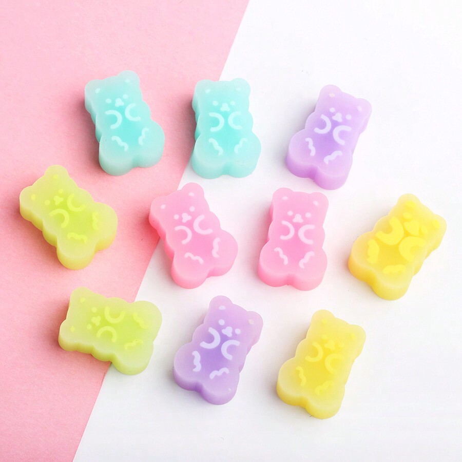 5pcs/Bag Cute Bear Erasers Cartoon Transparent Eraser For Writing ...