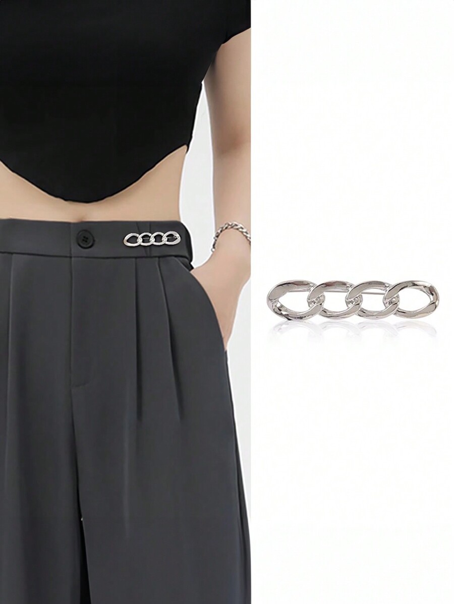 1 Peça Pino De Fixação De Vestuário De Metal De Para Mulheres - Fixador ...