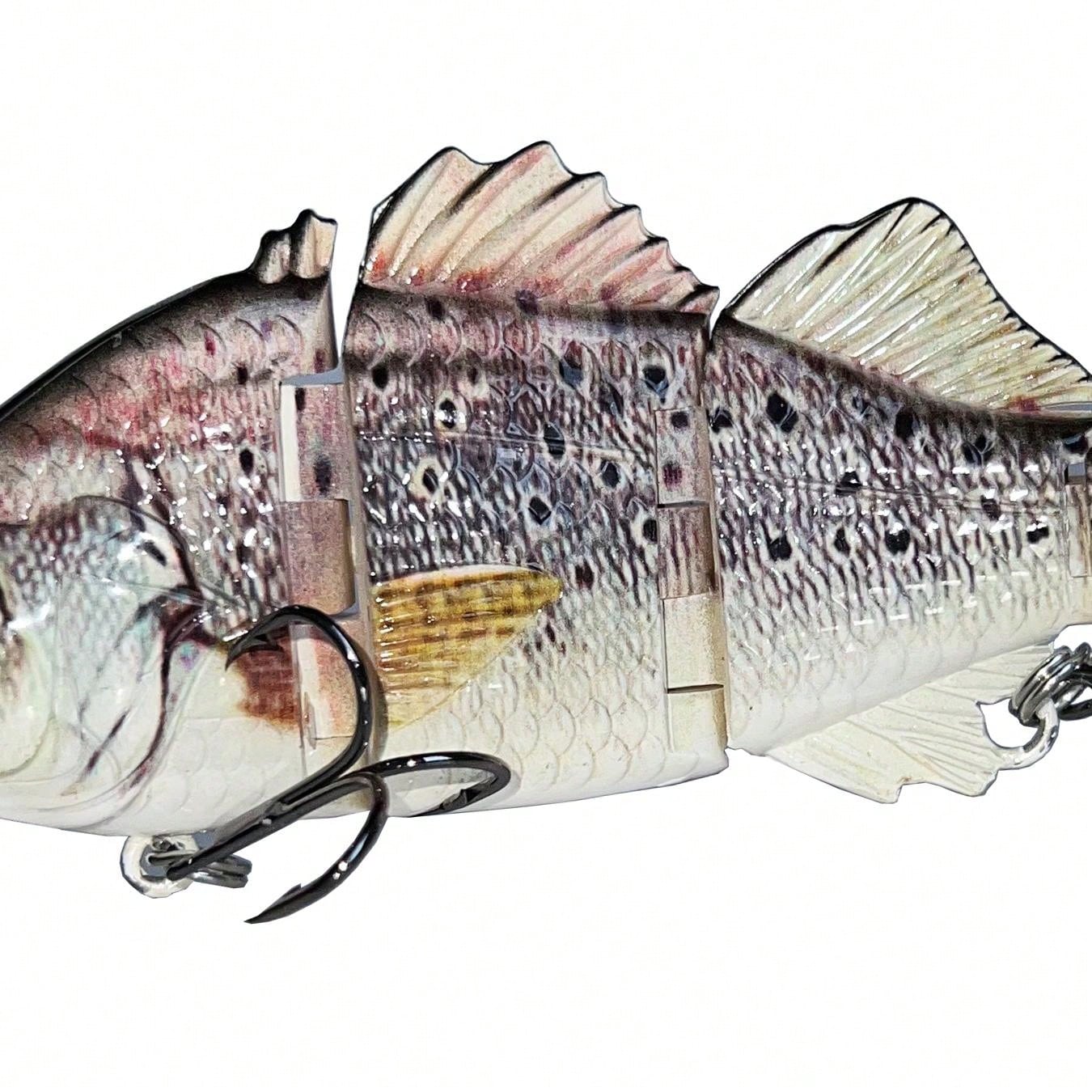 1pc 3d Abs Fishing Lure, Realistic Fish Shaped 4 Segments Hard Bait | SHEIN