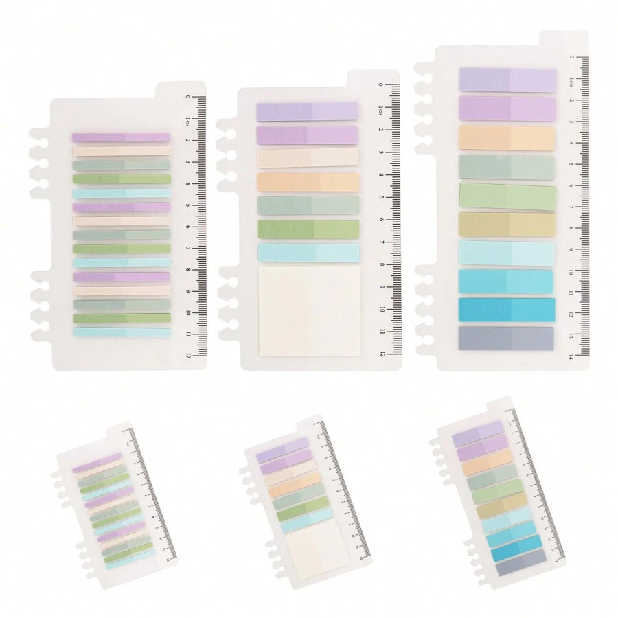 1320 Sheet Sticky Index Tabs, 6 Boards Multicolor Transparent Morandi ...