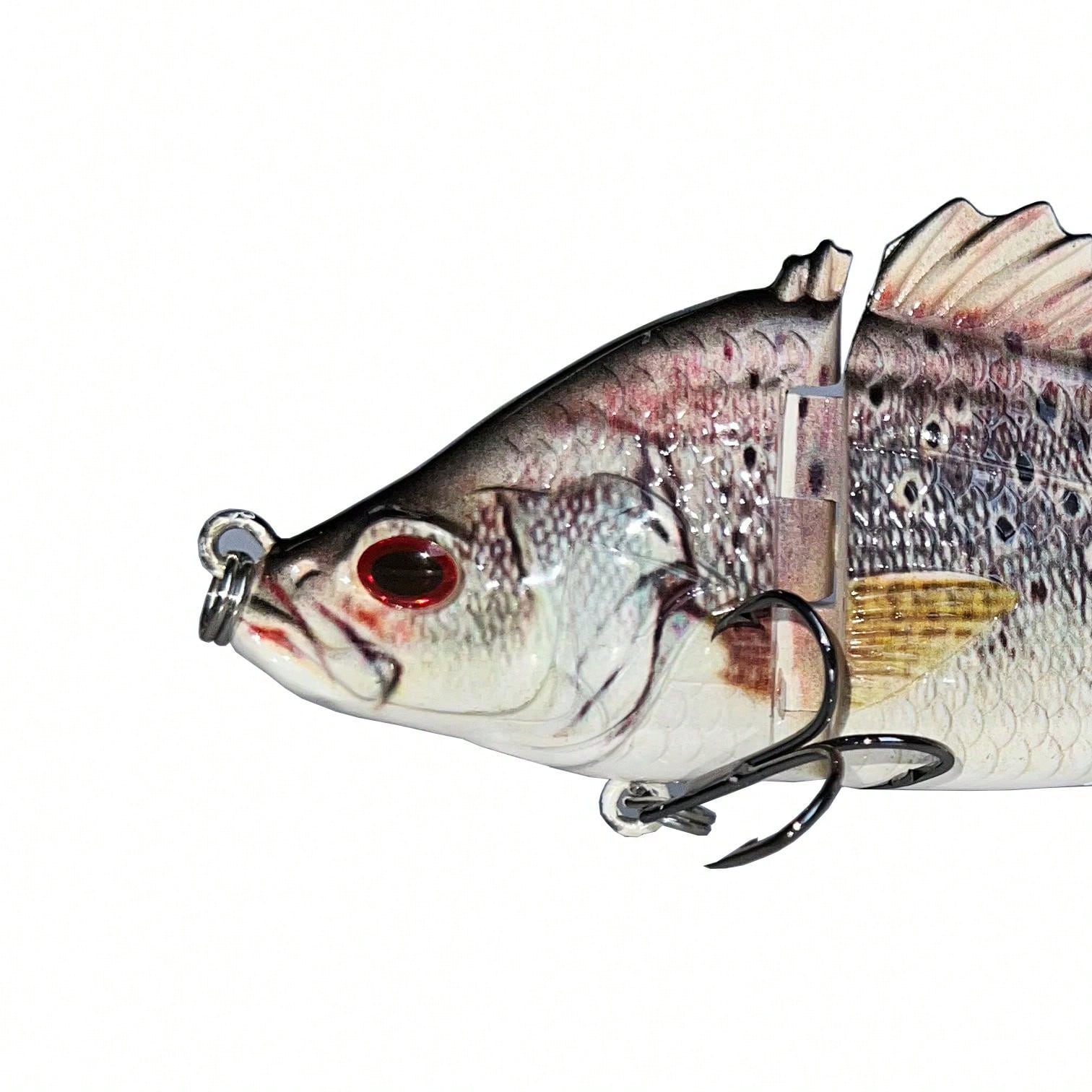 1pc 3d Abs Fishing Lure, Realistic Fish Shaped 4 Segments Hard Bait | SHEIN