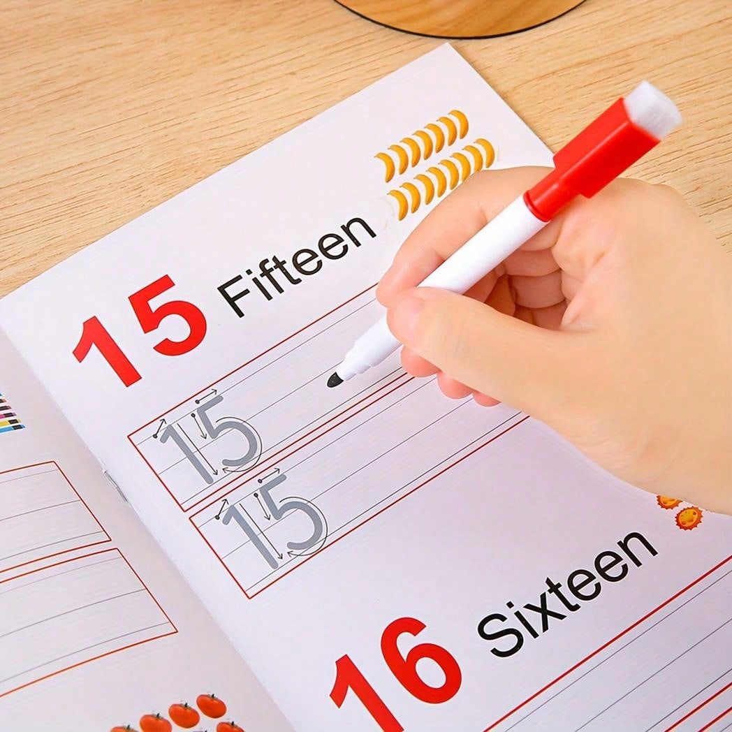 1 Red Children'S English Alphabet Copying Book, Handwriting Practice ...