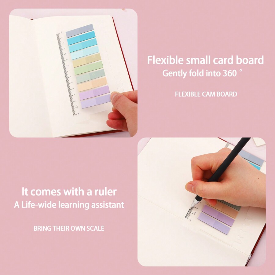 1320 Sheet Sticky Index Tabs, 6 Boards Multicolor Transparent Morandi ...