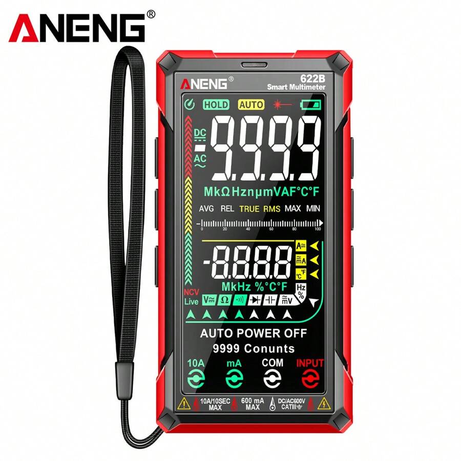 ANENG ANENG 622B VA Screen Multímetro Digital 9999 Count Tester ...