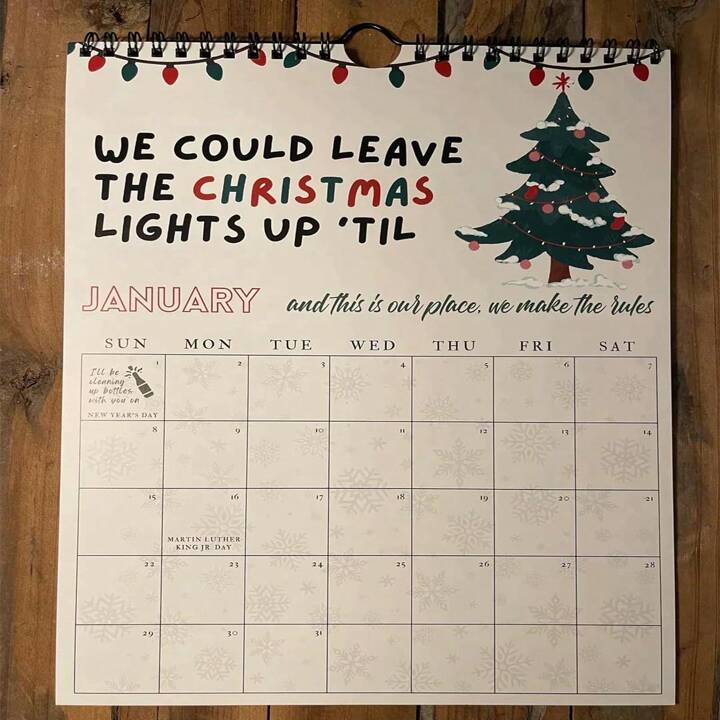 2024 TS Lyrics Calendar, Calendar 2024 Wall Calendar 2024 Music Posters ...