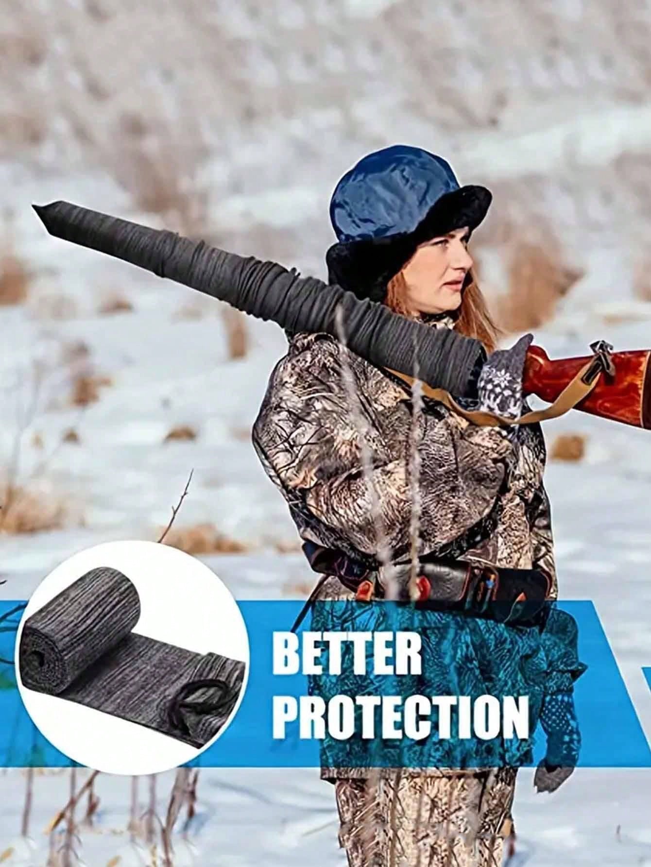 1pc Silicone Treated Gun Socks, 55 *4 In Knit Gun Socks, Flexible ...