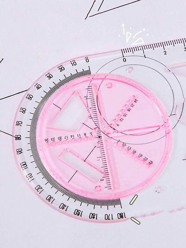 Secondary School Multi-Function Drawing Drafting Tool Parabolic Stencil ...