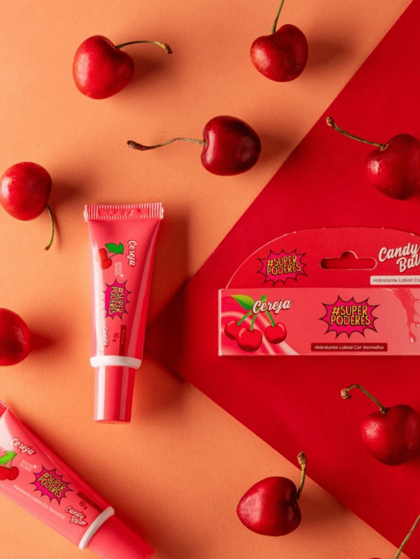 Lip Balm Candy Fini Cheiro de Bala Super Poderes Gloss Brilho Labial ...