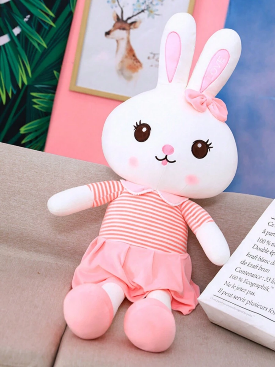 1pc Cute Rabbit Plush Toy For Couples, Stuffed Animal Bunny Doll Pillow ...
