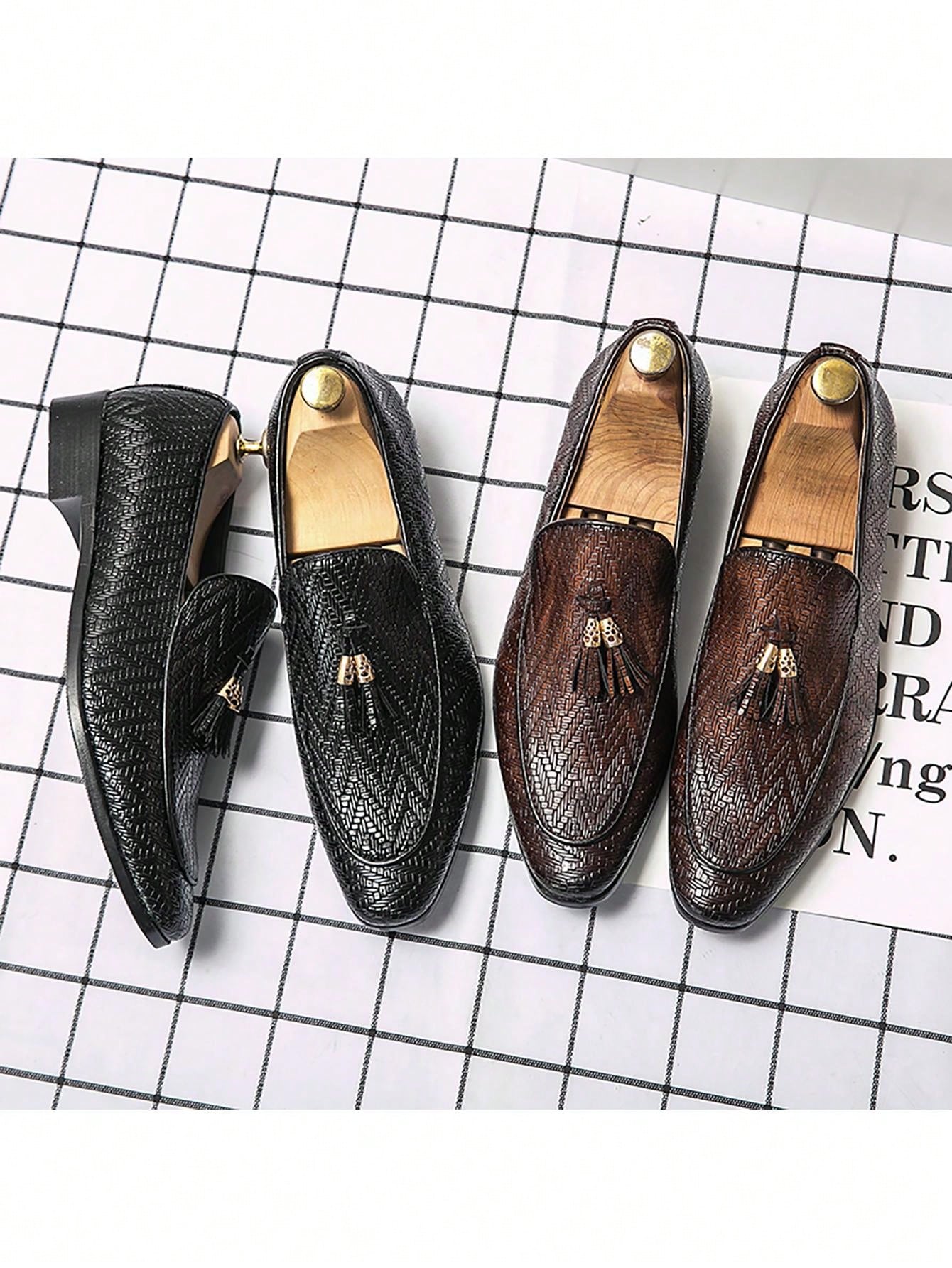 Novos Mocassins Masculinos, Sapatos Formais de Negócios Estilo ...