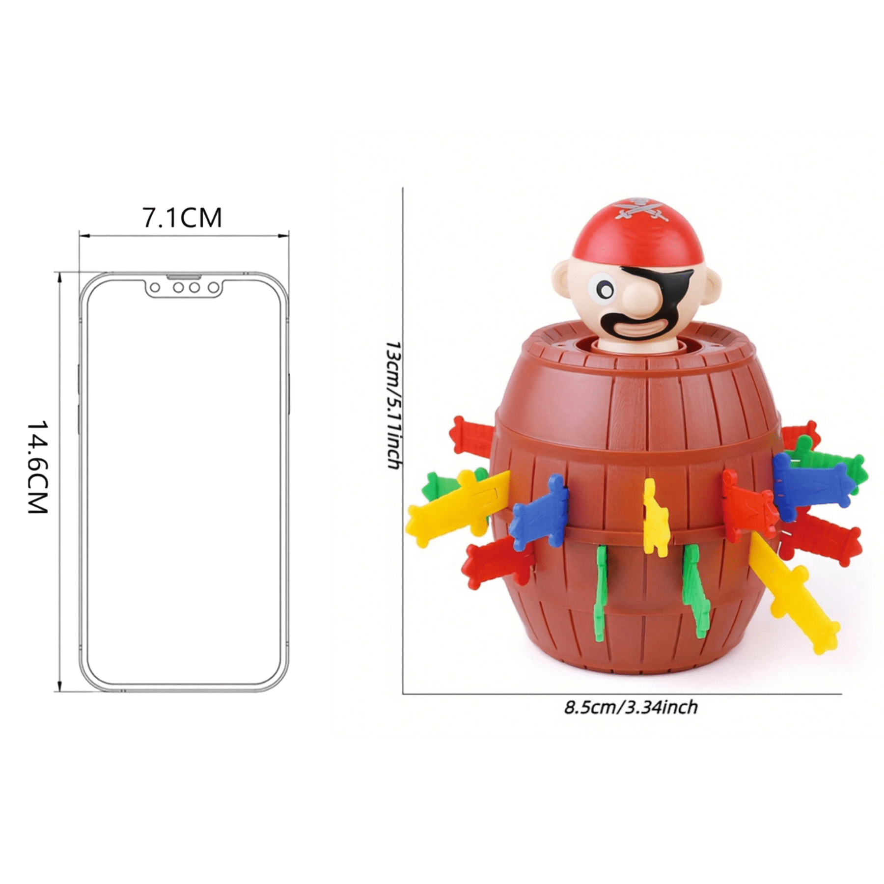 Random Delivery 1pc Barrel Game Toy For Interactive Table Game ...