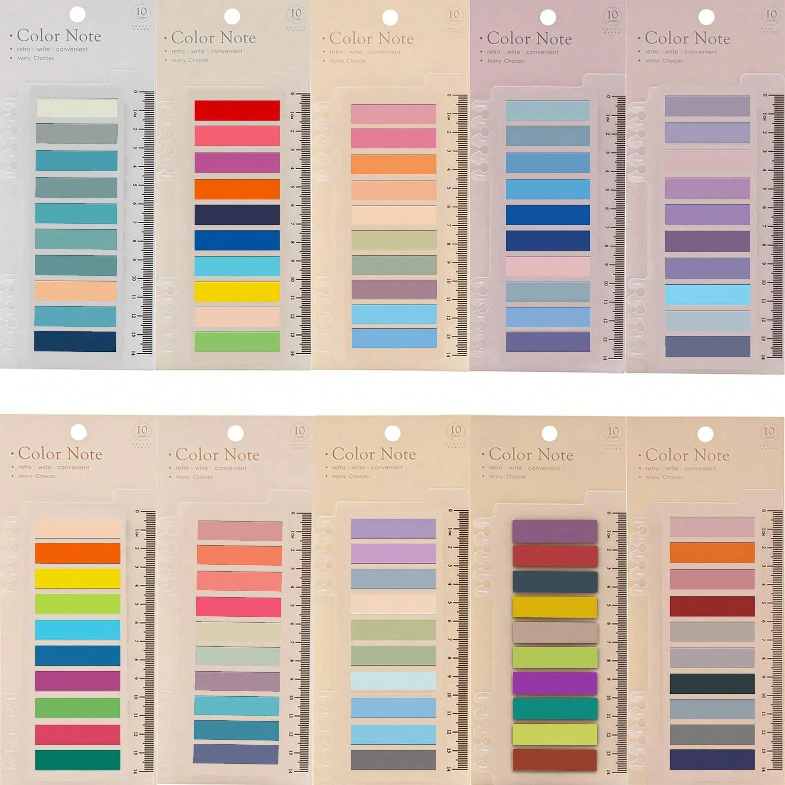 2000Pcs Sticky Notes, Transparent Tabs And Colored Page Markers For ...