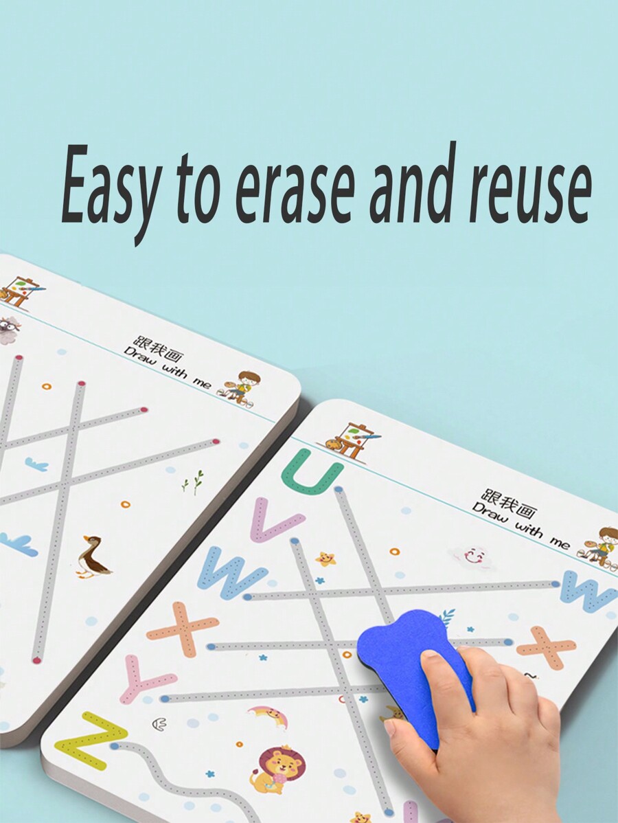 1pc Preschool Pen Control Exercise Writing Practice Workbook, Including ...