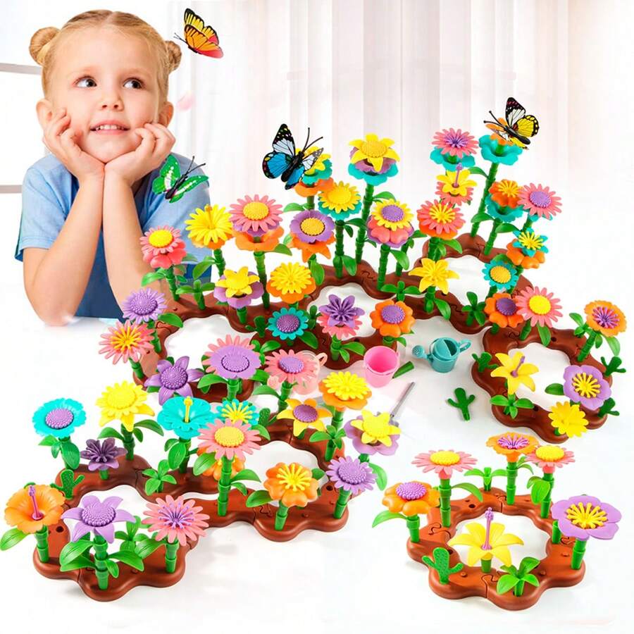 A Set Of Children's Large Particle Plastic Building Blocks With ...