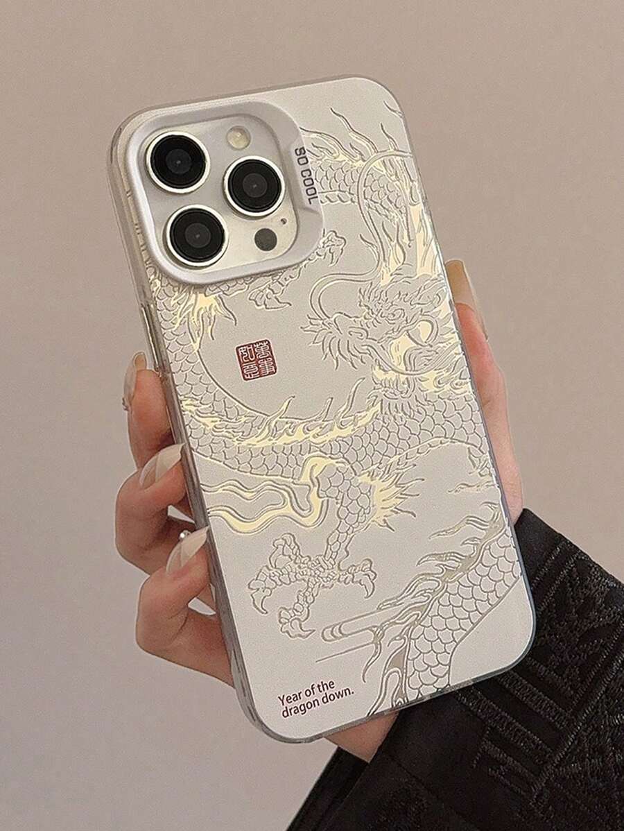 Capa de Telefone Padrão de Dragão GUCADI com Auspiciosidade, Yin e Yang ...