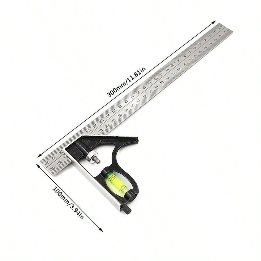 Horizontal Movable Angle Ruler, Stainless Steel Mobile Combination ...