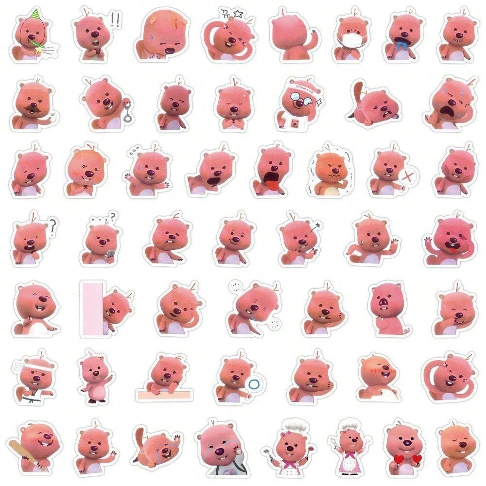 120pcs Loopy Cute Cartoon Expression Stickers For Bullet Journal ...