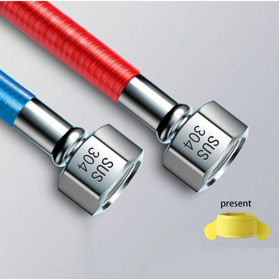 1Pc Blue/Red 304 Stainless Steel Bellows,10-50cm,Hot And Cold ...