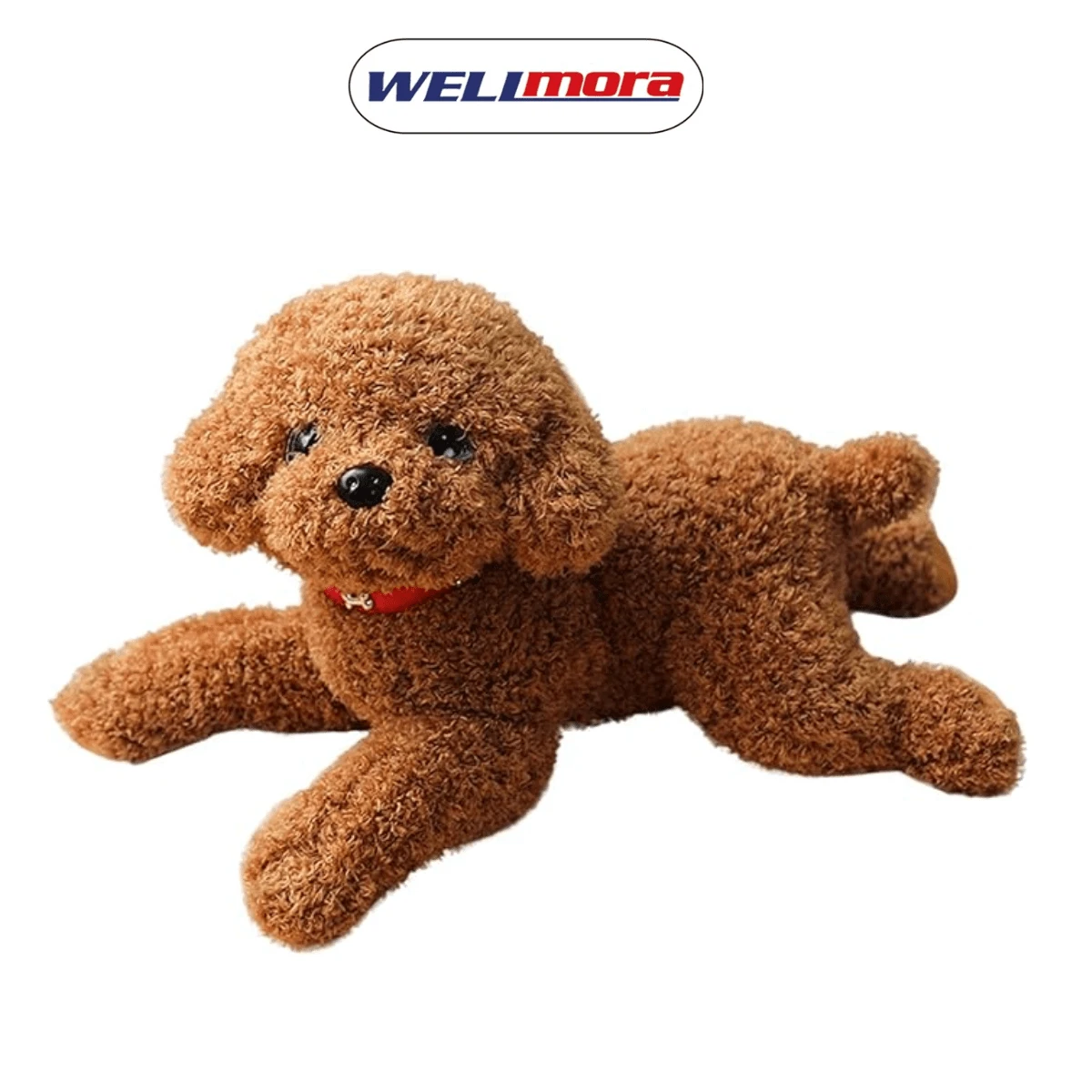 Super Soft Friendly Cotton Stuffed Poodle Dog With Leash And Curly Hair ...