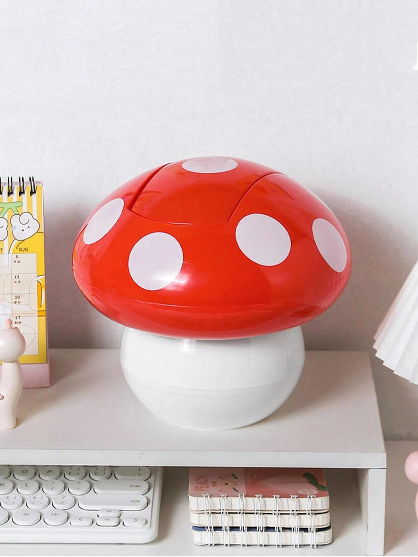 1 Pieza Papelera En Forma De Hongo Para El Escritorio, Mini Papelera De ...