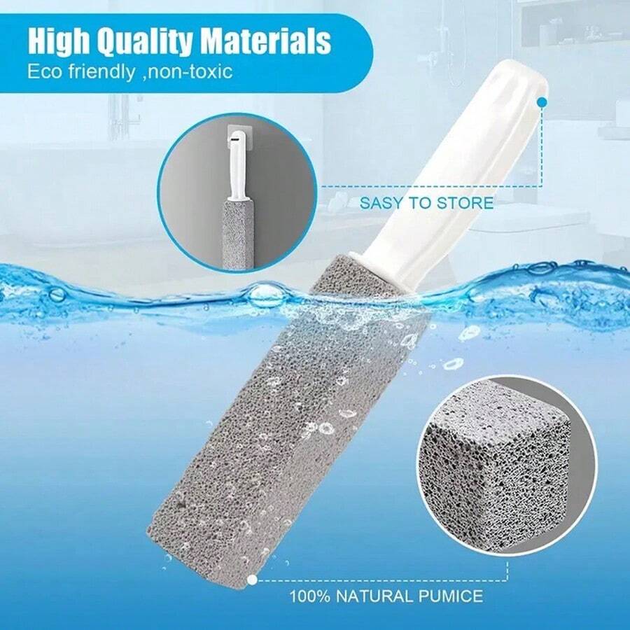 1/3 Pcs Toilets Cleaner Stone Natural Pumice Stone Toilets Brush Quick ...