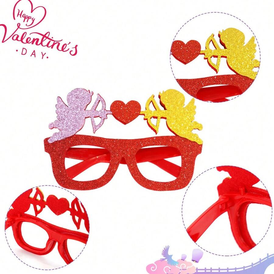 2024 New Valentine'S Day Eyeglasses For Party Decorations, With Love ...